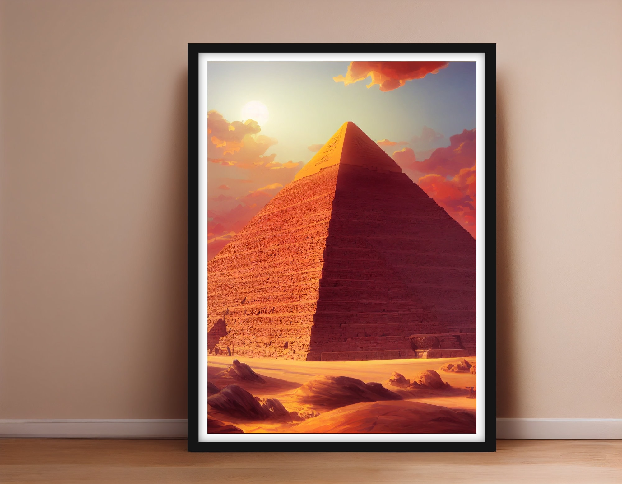 Egyptian Pyramid Wall Art Unframed Poster - Etsy