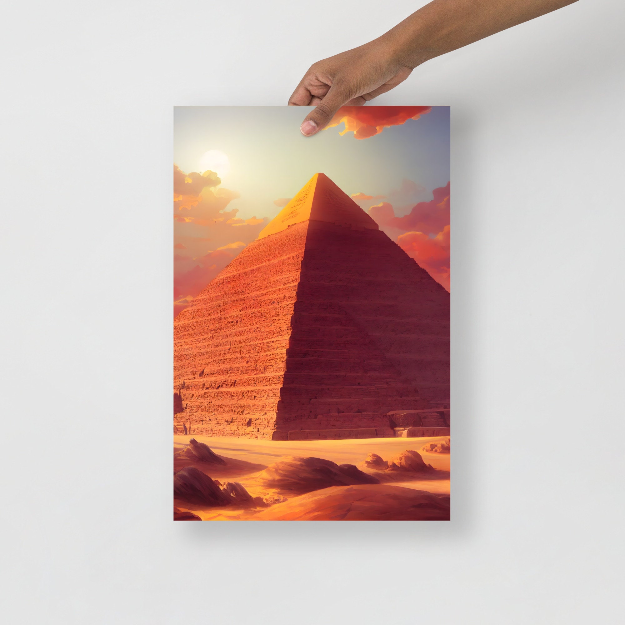 Egyptian Pyramid Wall Art Unframed Poster - Etsy