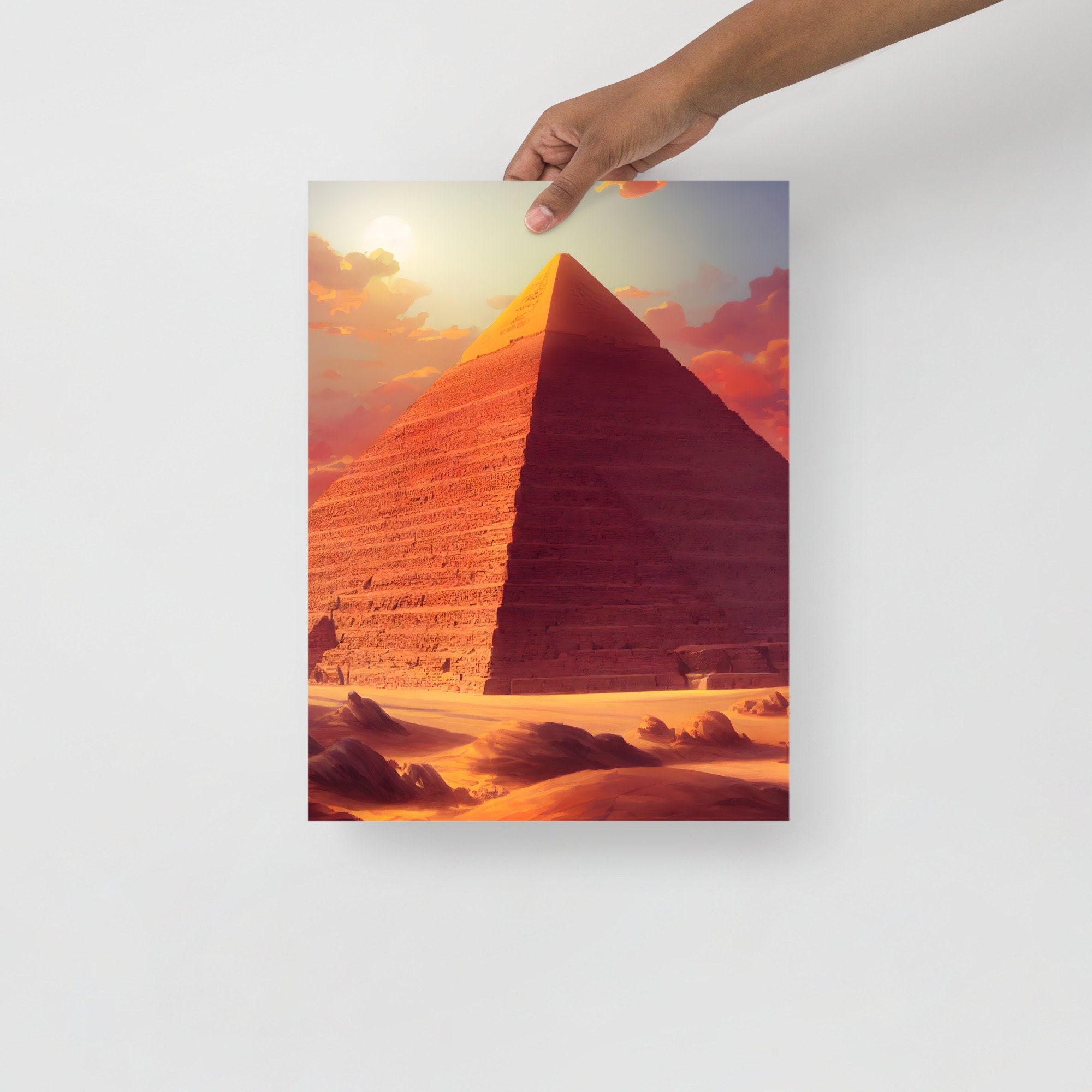 Egyptian Pyramid Wall Art Unframed Poster - Etsy