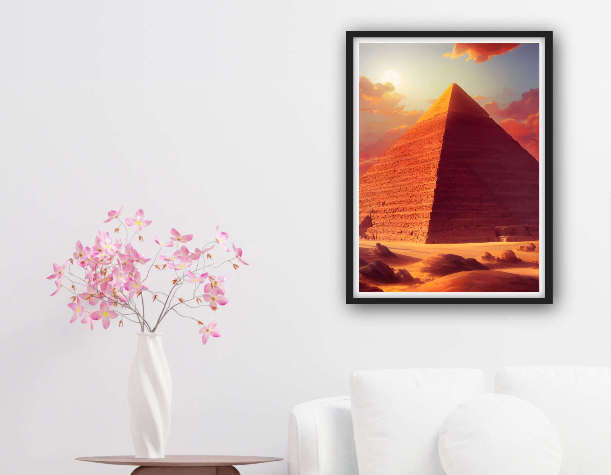 Egyptian Pyramid Ancient Egypt Printable Wall Art Digital Download ...