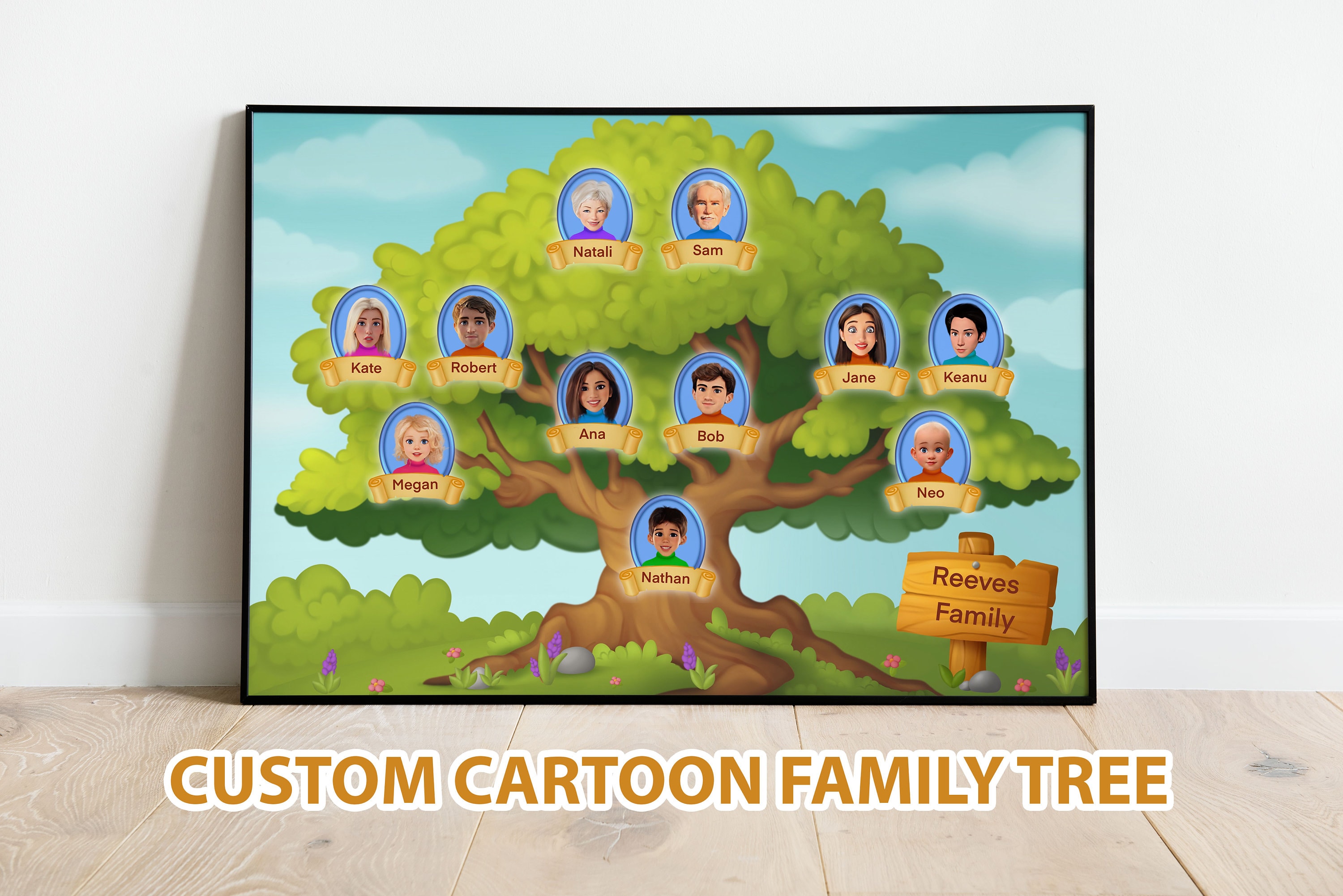 Cartoon Character Family Tree