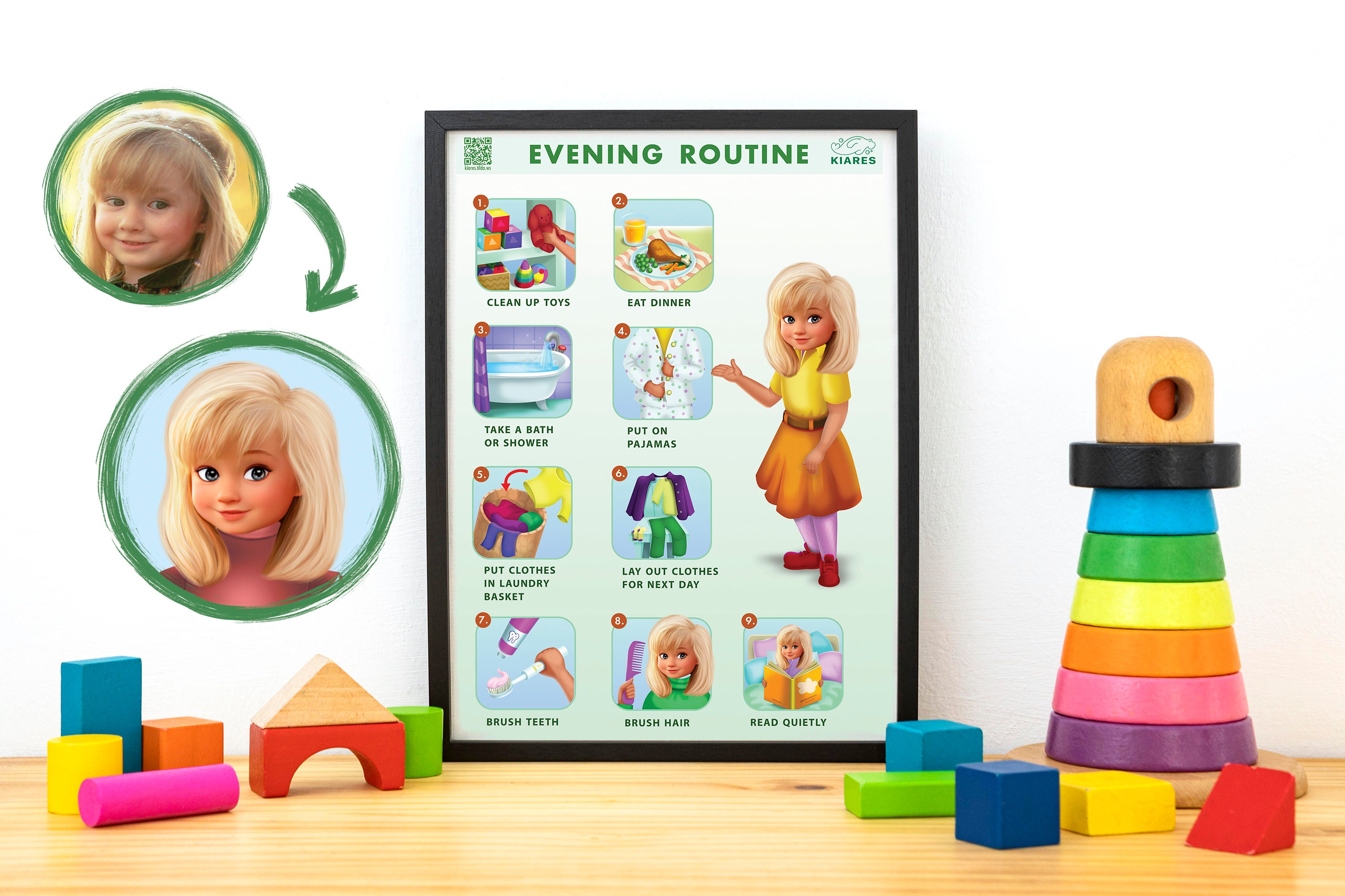 Girls Coping Skills Poster Custom Cartoon Picture Printed - Etsy