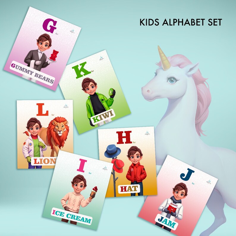 Personalized Alphabet Books, Visual Books, Alphabet Setting, Alphabet ...