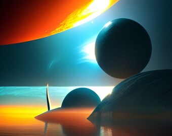 Sci-fi Alien Planet - Etsy