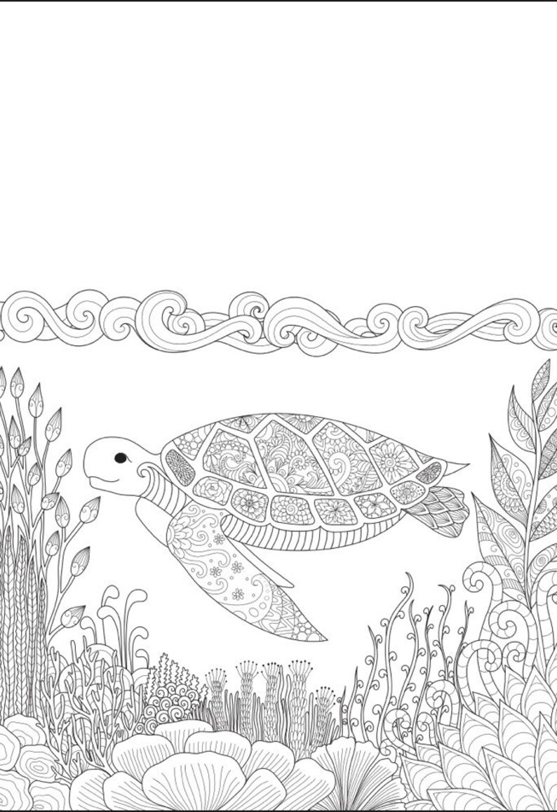 Animal Coloring Pages: 75 Animals Adult Coloring Book | 75 Digital ...
