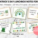 Printable St. Patrick's Day Lunchbox Notes for Kids, Saint Patricks Day ...