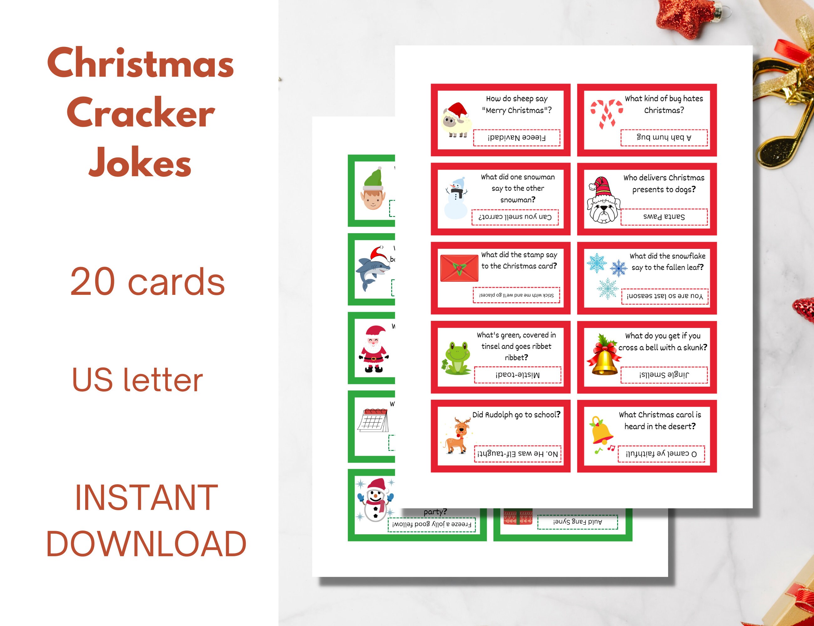 Printable Christmas Jokes | Jokes for Kids | Lunchbox Jokes | Lunch Box ...