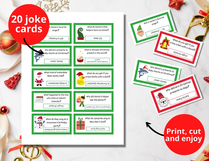 Printable Christmas Jokes | Jokes for Kids | Lunchbox Jokes | Lunch Box ...