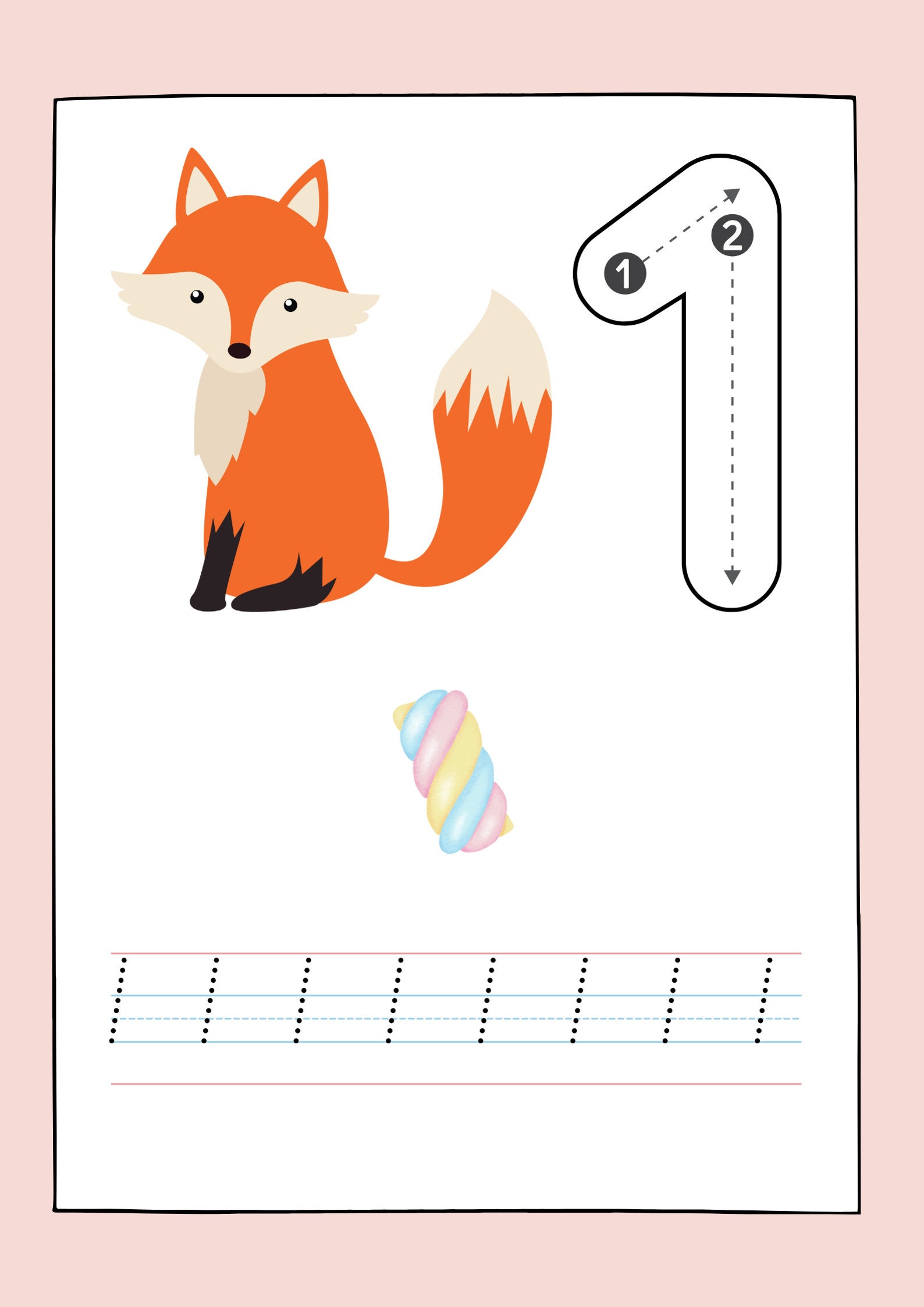 10 Printable Animated Trace the Numbers 0 to 9 Sheets | Preschool ...