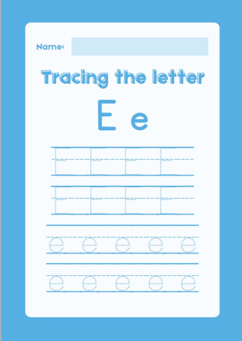 26 Printable Upper & Lowercase Alphabet Letters Preschool ...