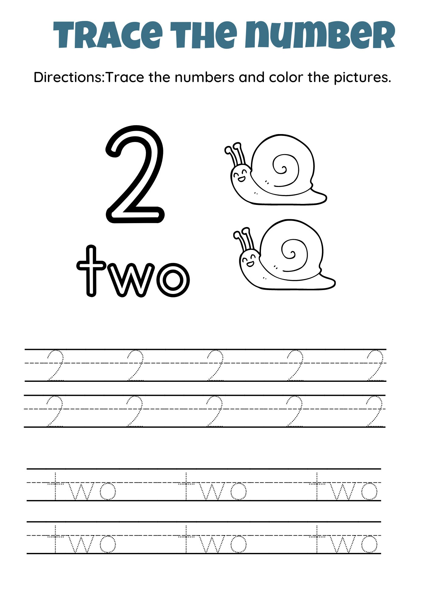 10 Printable Animated Trace the Numbers 1-10 Sheets | Colour the ...