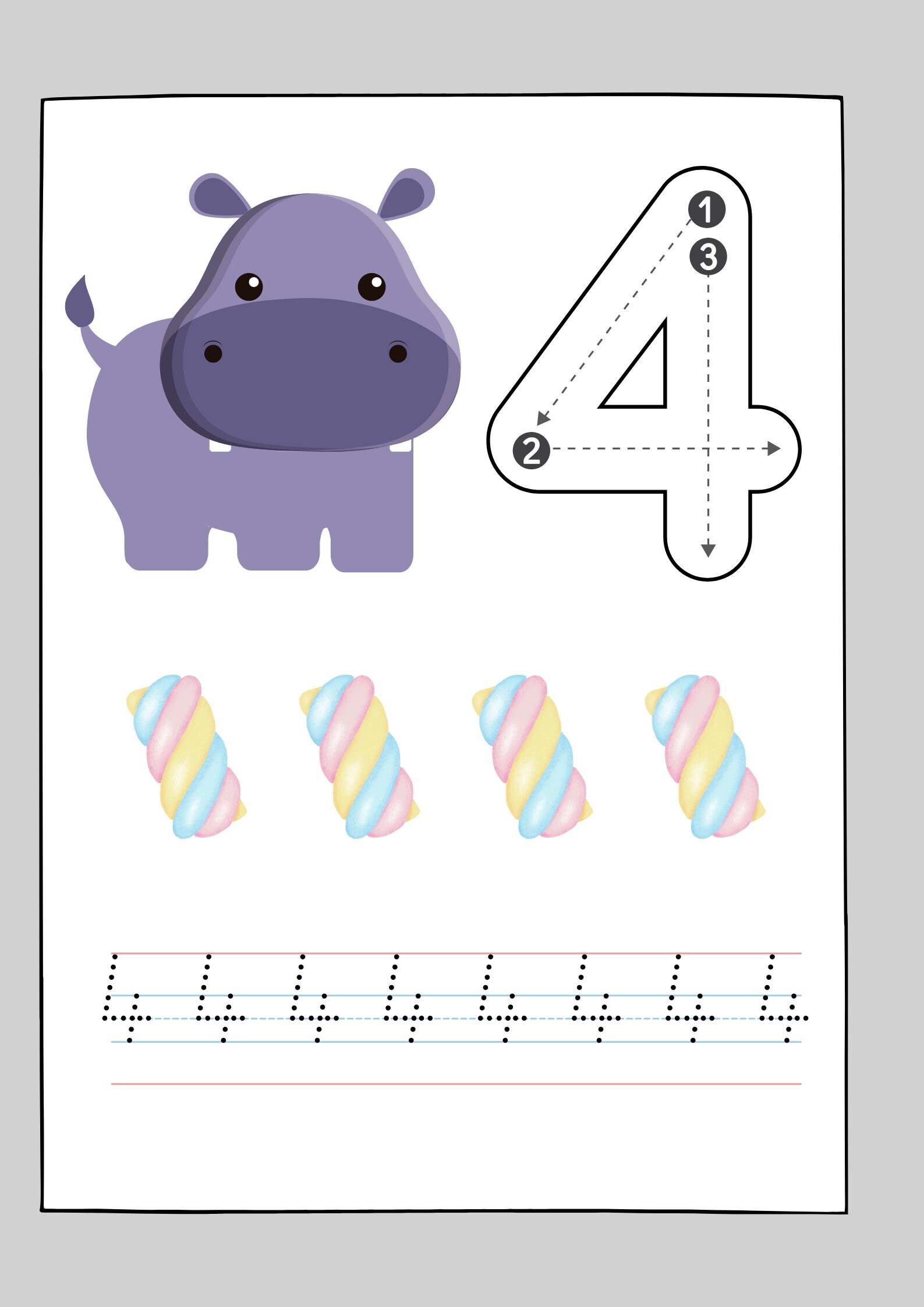 10 Printable Animated Trace the Numbers 0 to 9 Sheets | Preschool ...