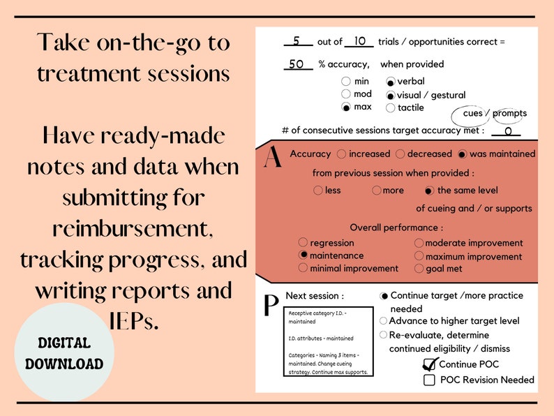 SOAP Notes Template // Therapist Paperwork Template // Therapy ...