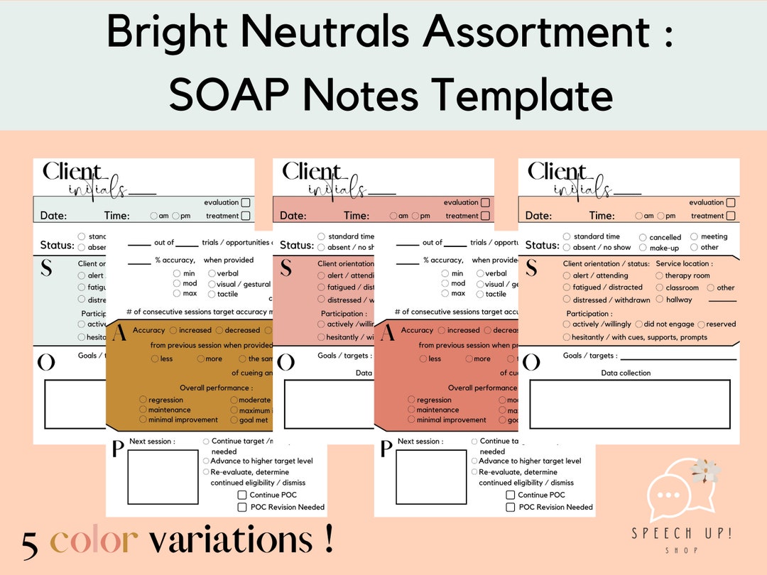 SOAP Notes Template // Therapist Paperwork Template // Therapy ...