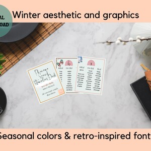 Speech Therapy Articulation Deck, Articulation Cards // Winter Theme ...