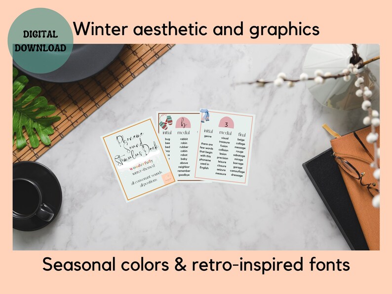 Speech Therapy Articulation Deck, Articulation Cards // Winter Theme ...