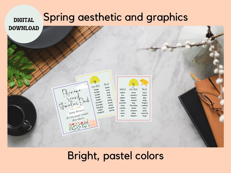 Spring Speech Therapy Articulation Deck, Articulation Cards // Speech ...