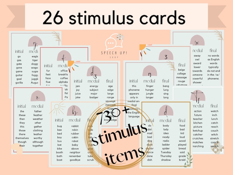 Speech Therapy Articulation Deck, Articulation Cards // Speech Therapy ...