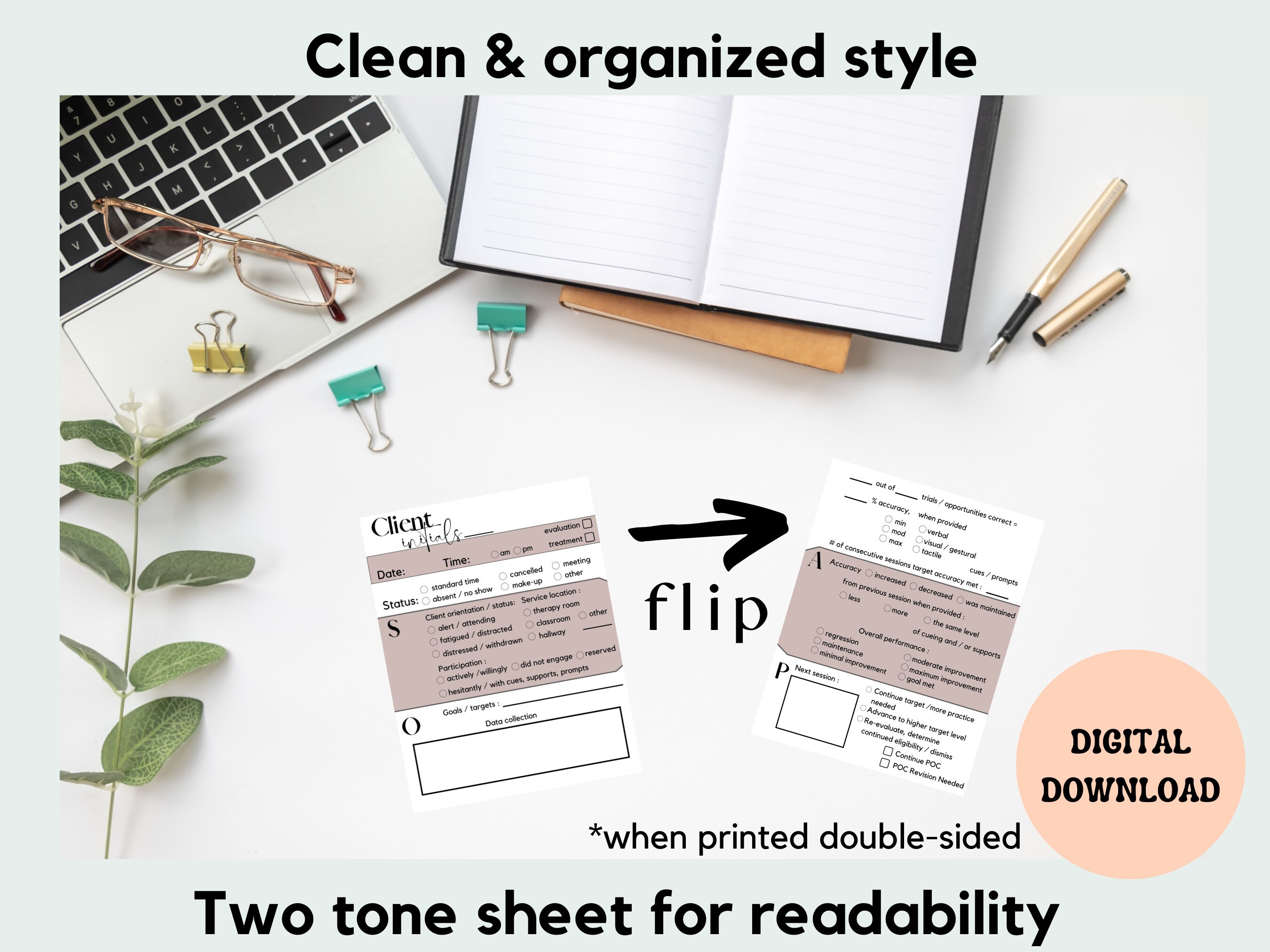 SOAP Notes Template // Therapist Documentation Template // SLP, OT ...