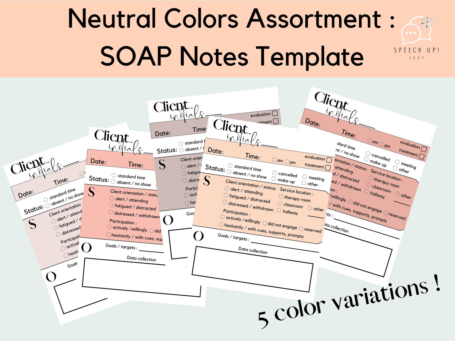 SOAP Notes Template // Therapist Documentation Template // - Etsy