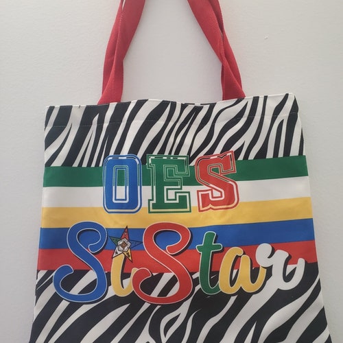 Order of Eastern Star Tote OES Carryall Bag Worthy Matron Tote - Etsy