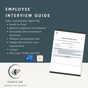 Employee Interview Questions | Guide and Template | Recruitment ...