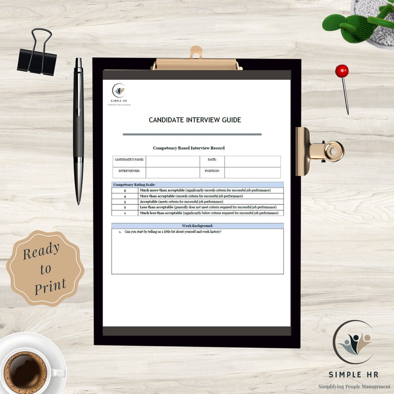 Employee Interview Questions | Guide and Template | Recruitment ...