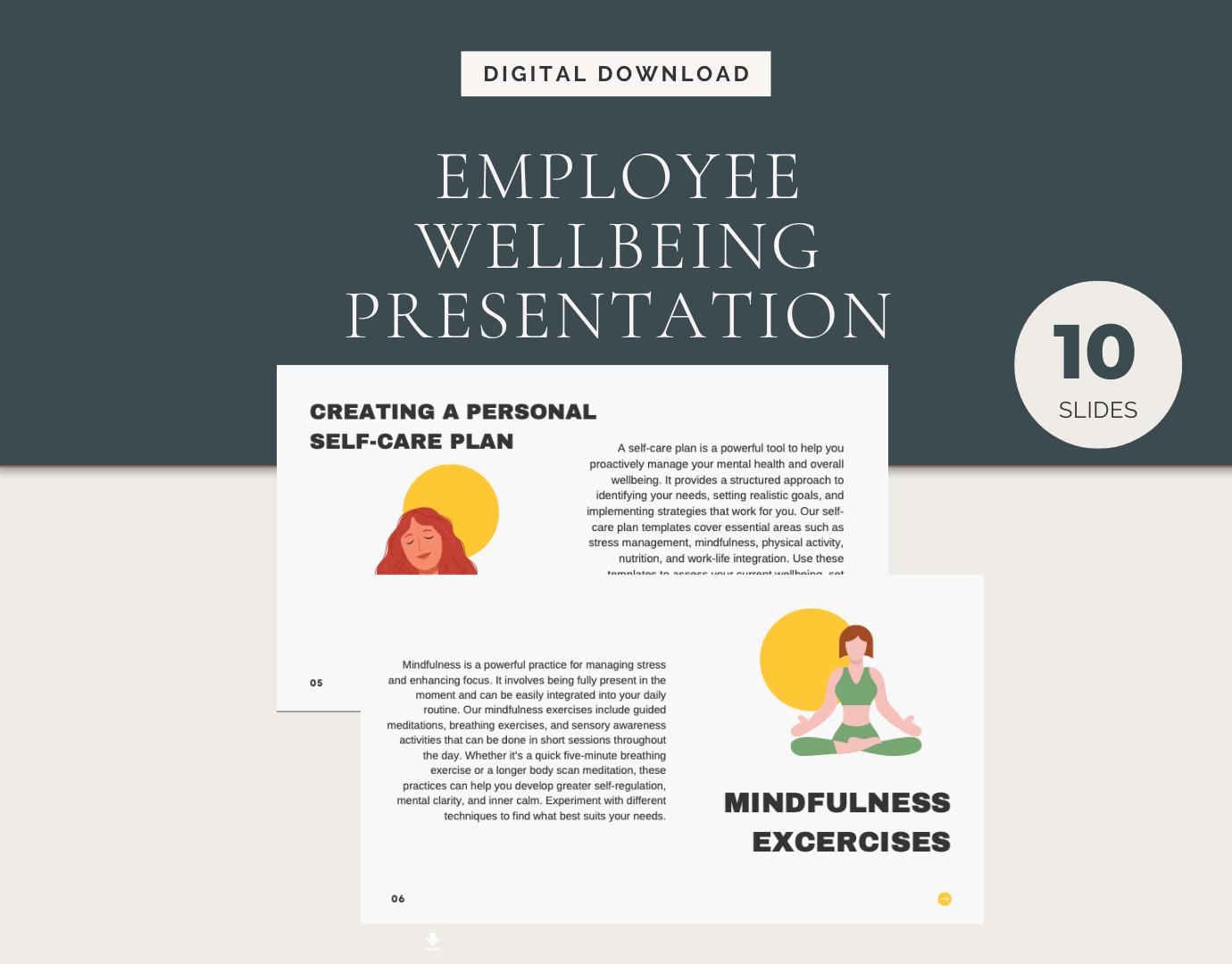 Employee Wellbeing Presentation | Workplace Wellness Strategy | Mental ...