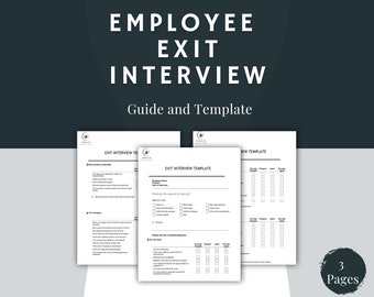 Exit Interview Questions Template, Printable Employee Exit Feedback ...