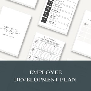 Employee SMART Goals Development Plan: HR Templates (digital Download ...