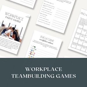 Work Party Games Printable: 8-in-1 Team Building Icebreakers (PDF) - Etsy