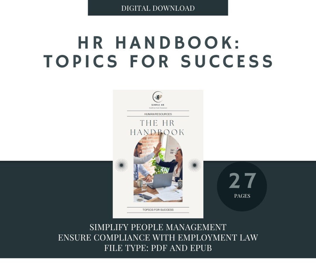The HR Handbook: Topics for Success| Human Resources Employee ...