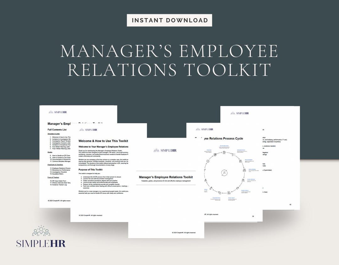 Employee Relations Toolkit | HR Templates & Manager Guides ...