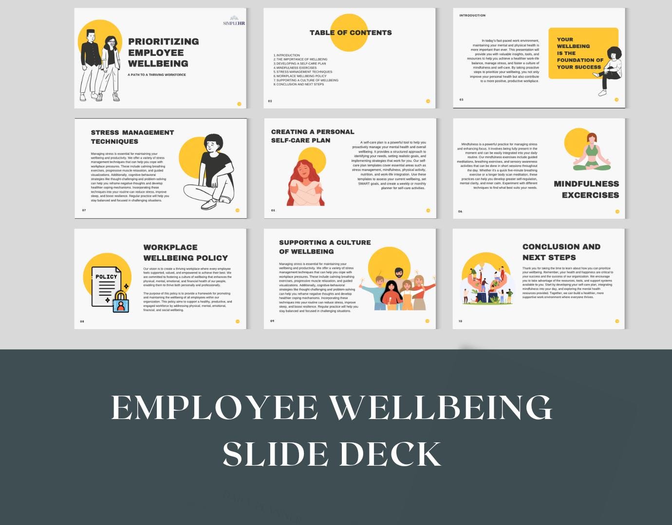 Employee Wellbeing Presentation | Workplace Wellness Strategy | Mental ...