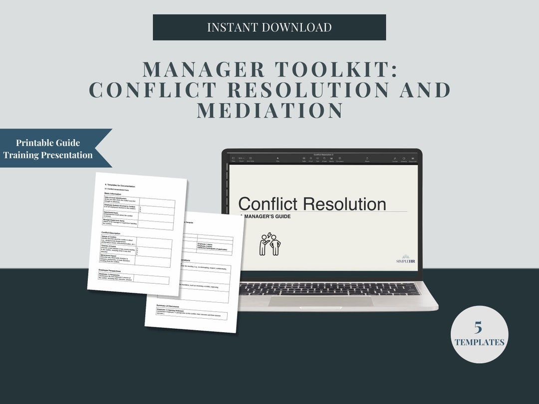 Workplace Conflict Resolution Guide | Manager Training Presentation ...