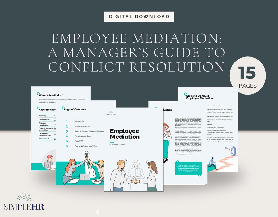 Employee Mediation Guide for Managers: Resolve Workplace Conflicts ...