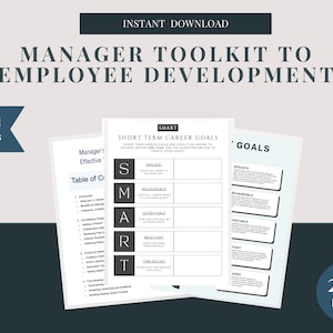 Manager Toolkit| Printable Guide| 121 Meeting Template| Employee SMART ...