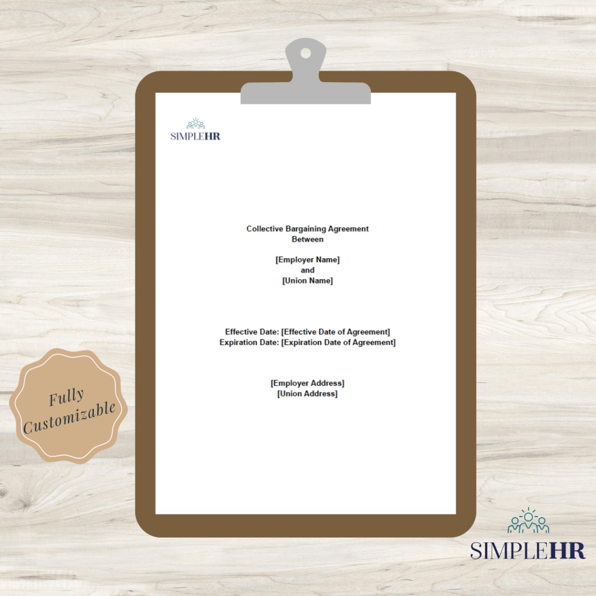 Collective Bargaining Agreement Template | Labour Relations| Employment ...
