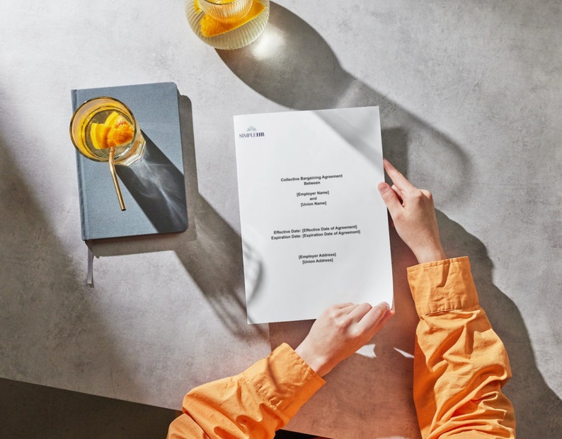 Collective Bargaining Agreement Template | Labour Relations| Employment Law| HR Tools and ...