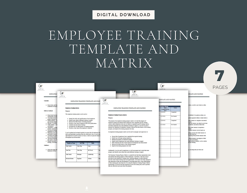 Employee Training Template & Skills Matrix: HR Training Tracker ...