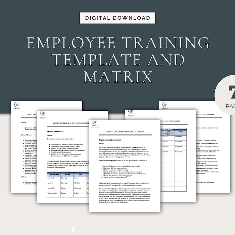 Training Matrix - Etsy