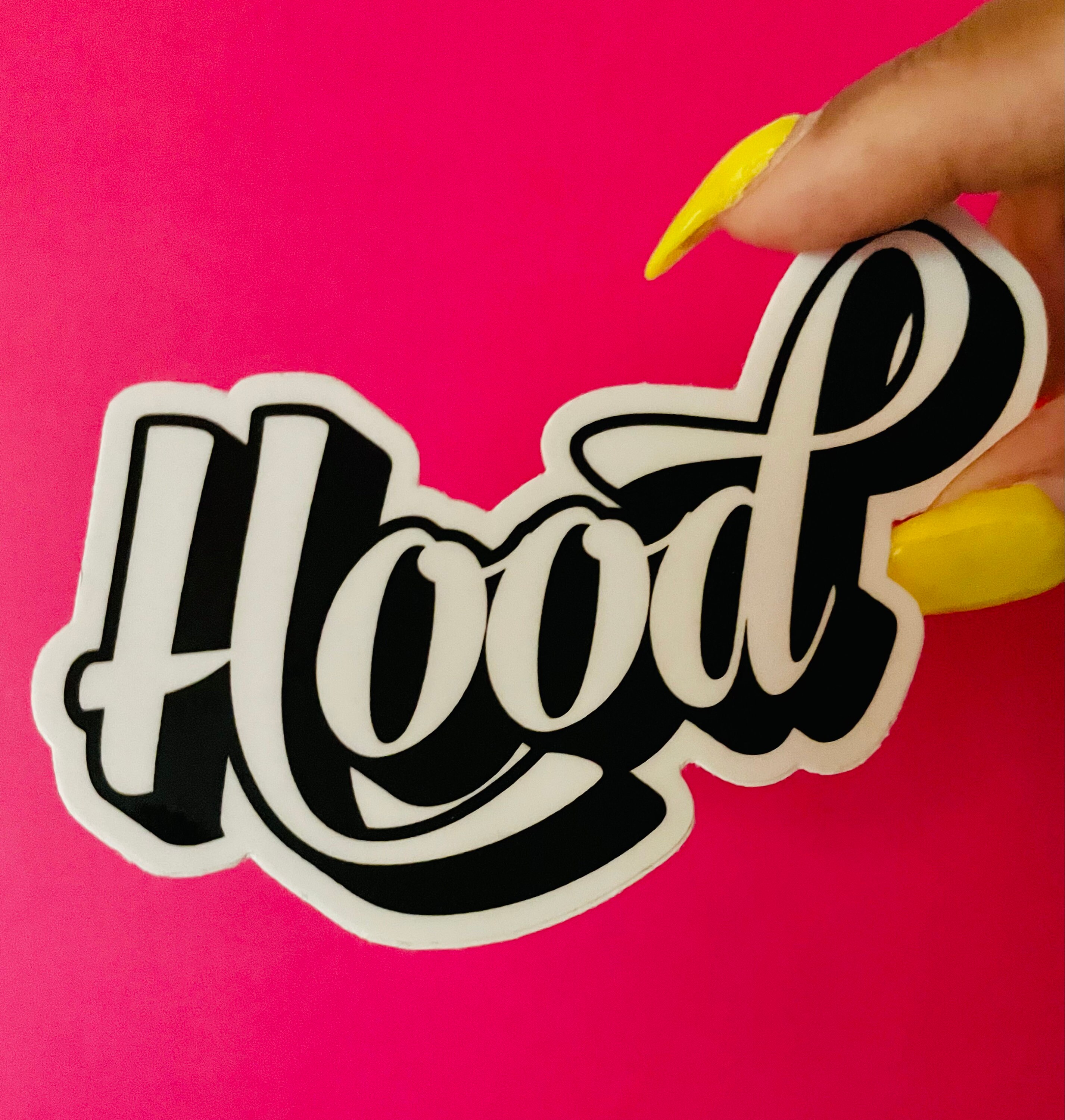 We “hood Adjacent” Sticker - Etsy