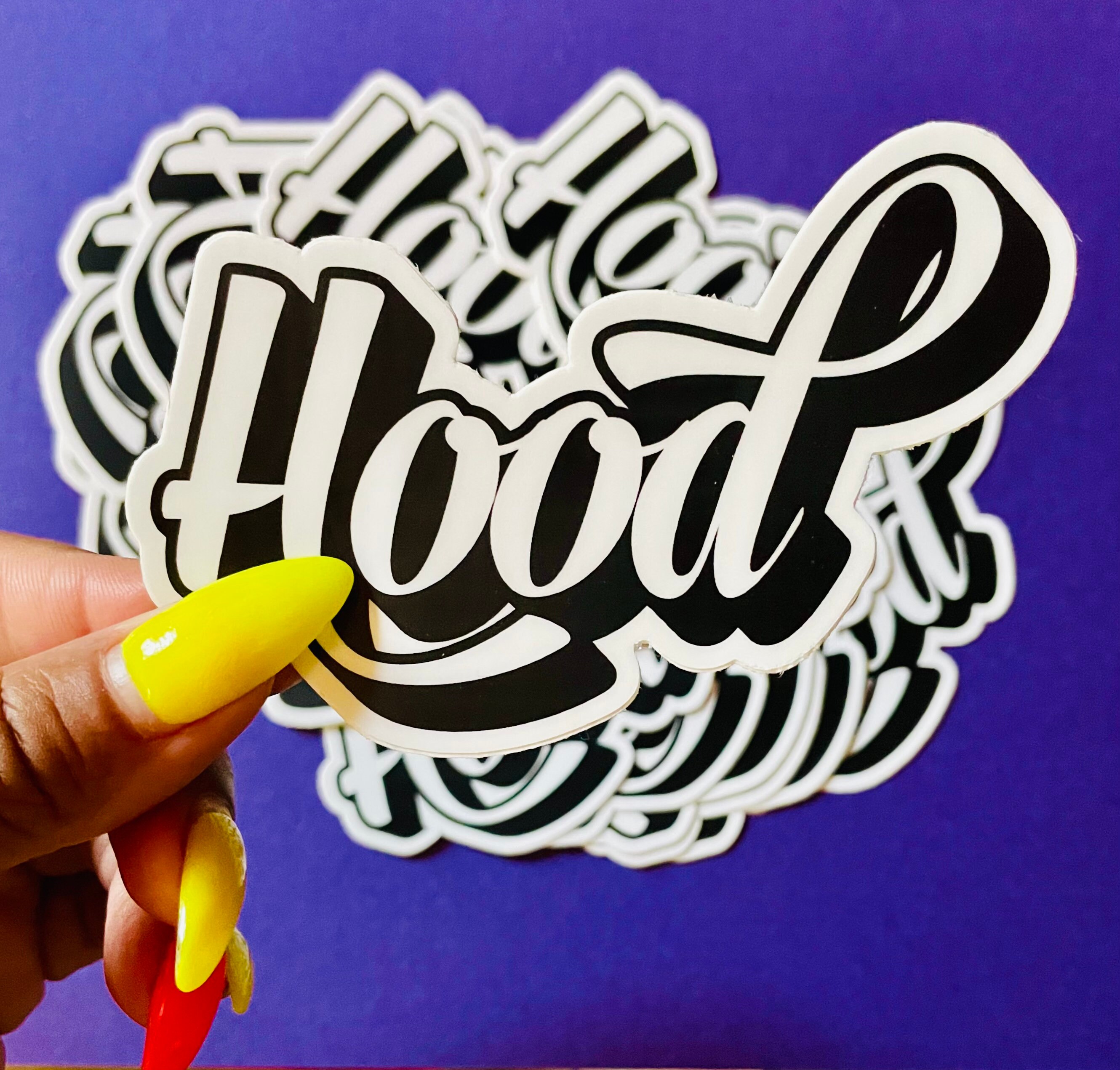 We “hood Adjacent” Sticker - Etsy