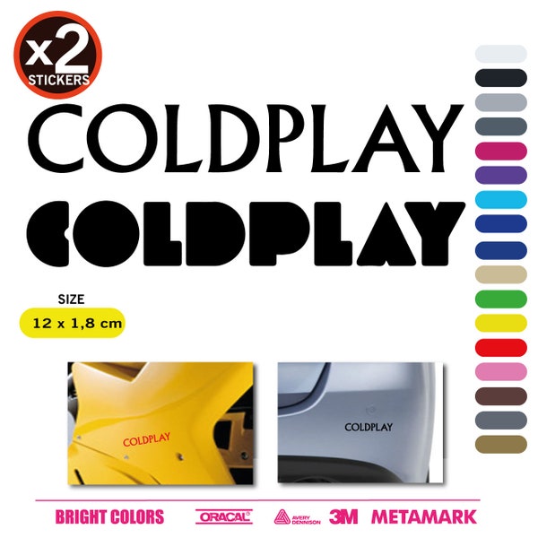 Coldplay Stickers - Etsy