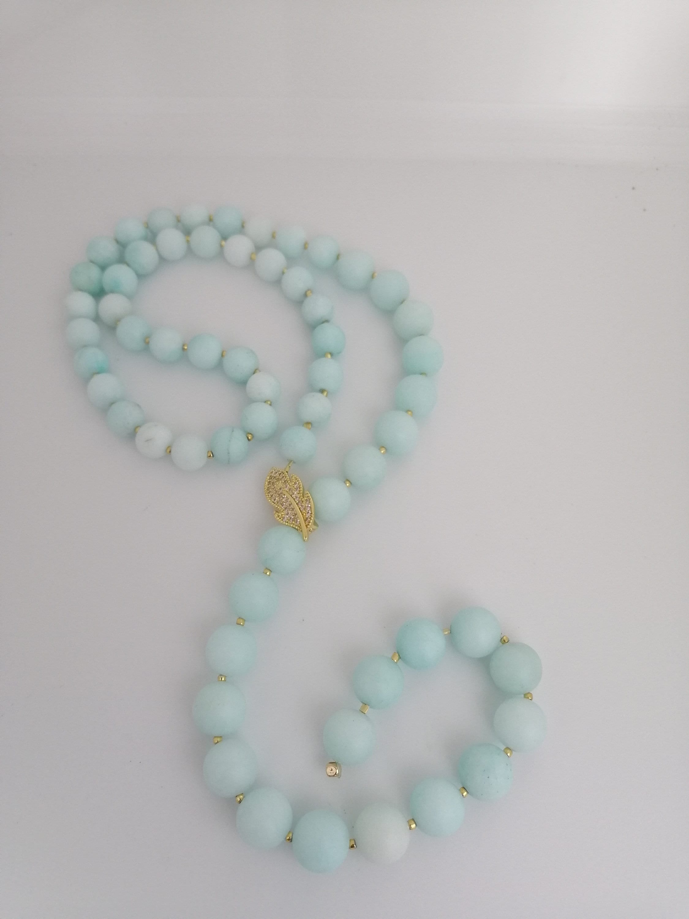 Real Amazonite Gemstone Necklace Amazonite Semi Precious Stone - Etsy ...