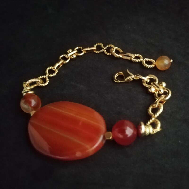 Large Stone Bracelet - Etsy