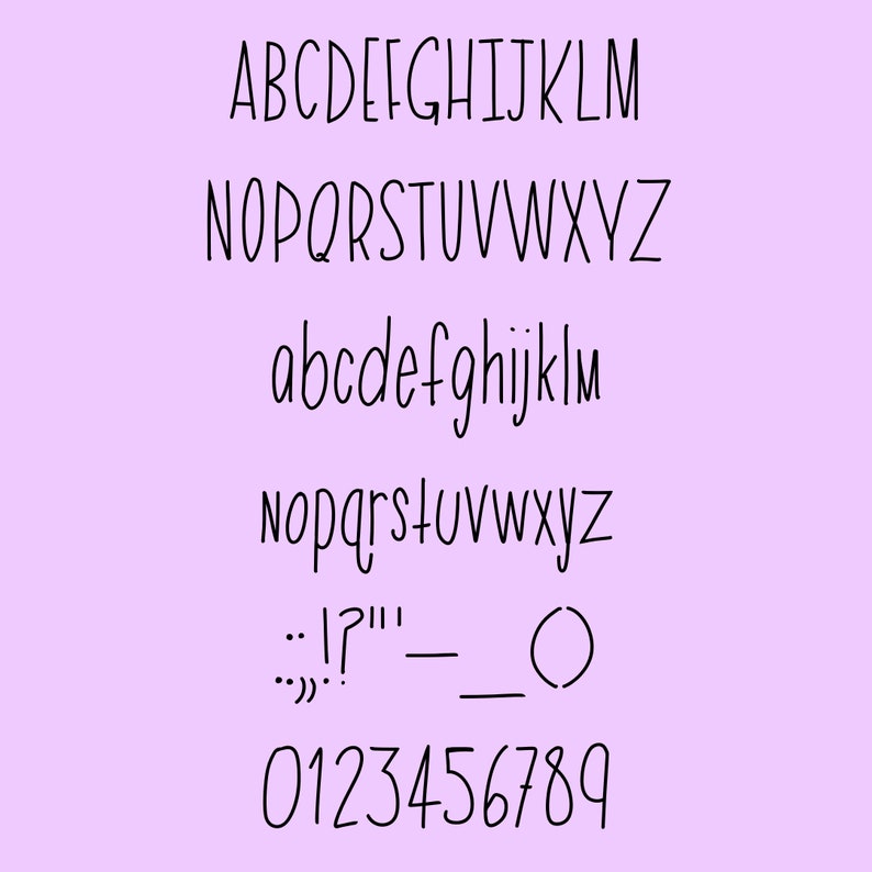 Tall Sarah - Handwriting Style Font - Etsy