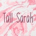 Tall Sarah Handwriting Style Font - Etsy