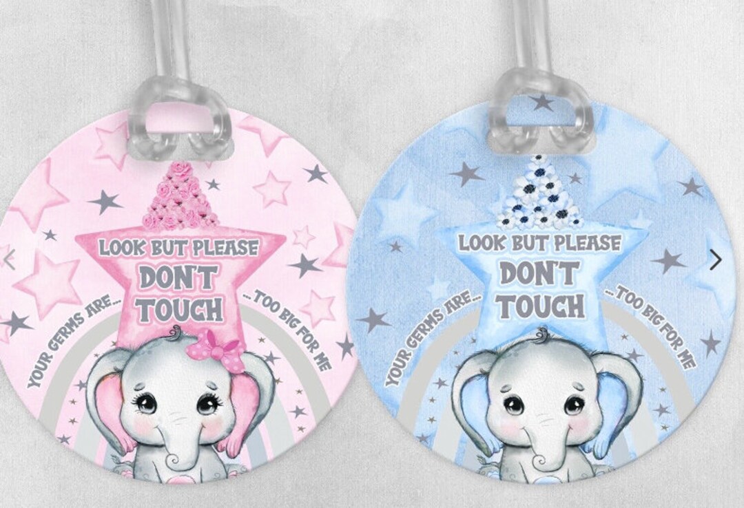 Do Not Touch Sign Baby Boy Girl Pram Tag Don’t Touch Keepsake Gift ...