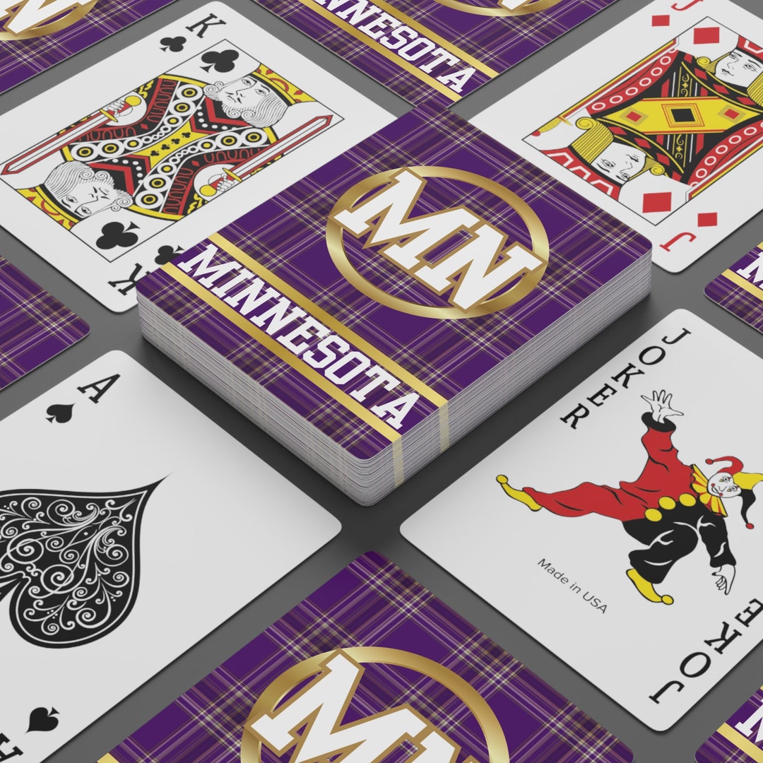 Minnesota Vikings Playing Cards Vikings Deck of Cards MN Vikings Card ...